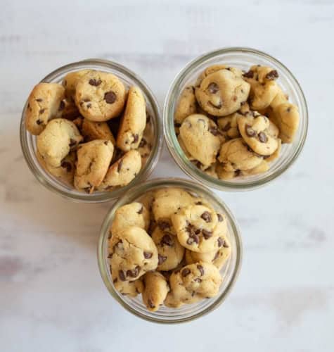 Bite-Sized Mini Chocolate Chip Cookies — Bless this Mess