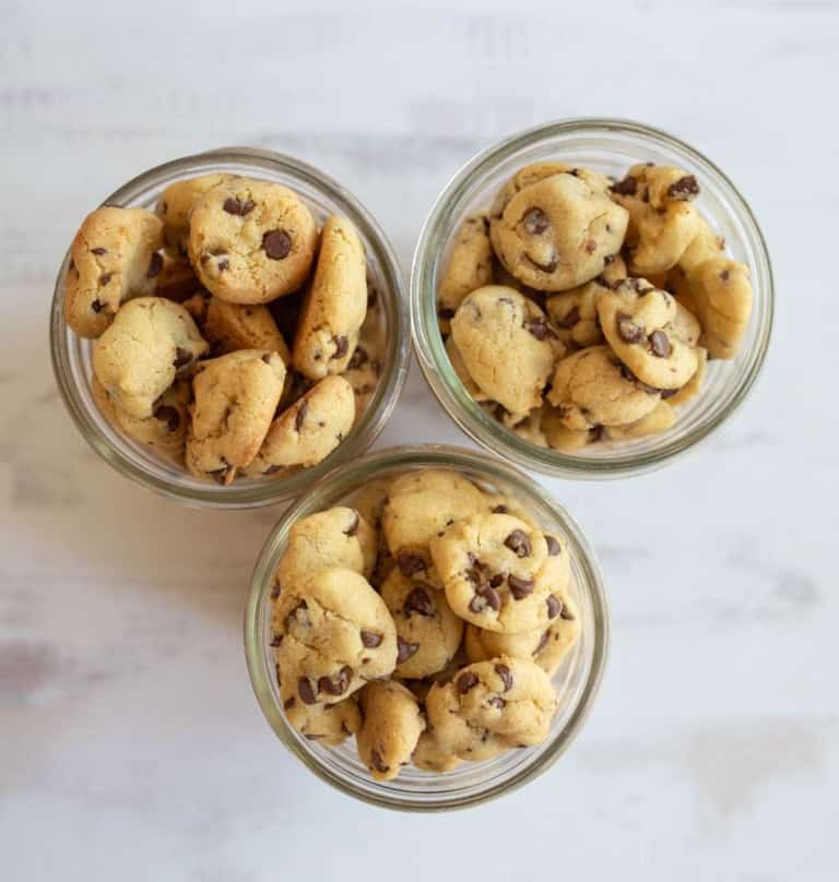 Bite-Sized Mini Chocolate Chip Cookies — Bless this Mess