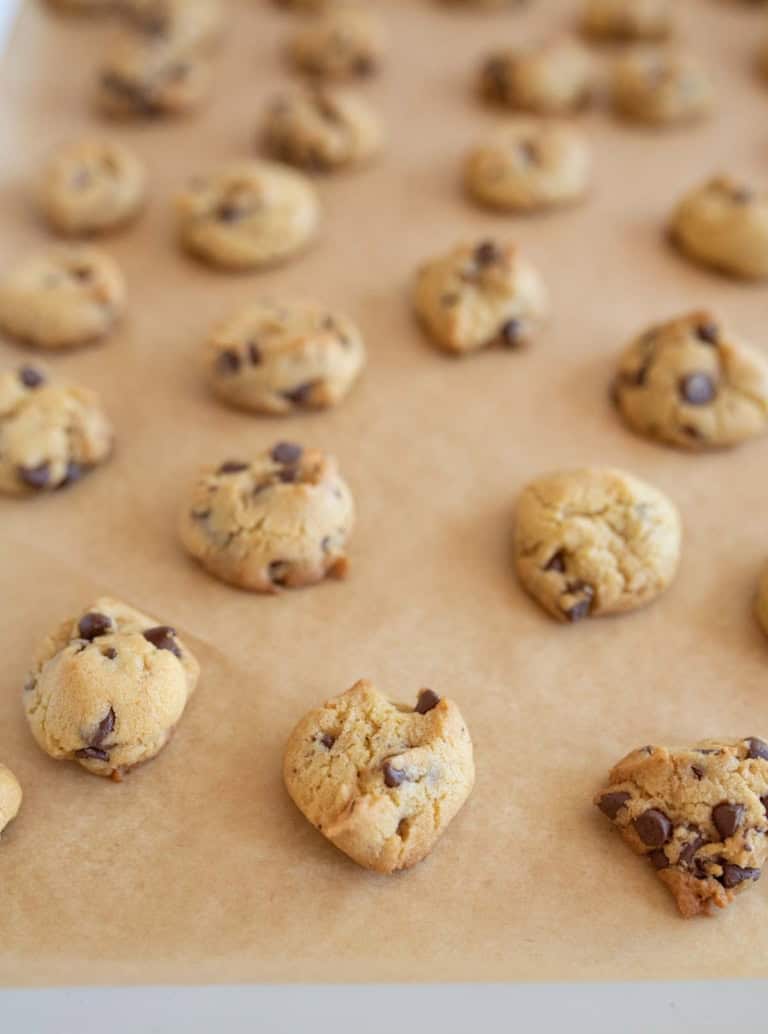 Bite-Sized Mini Chocolate Chip Cookies — Bless this Mess