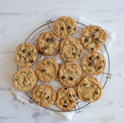 Thin and Crispy Chocolate Chip Cookies — Bless this Mess