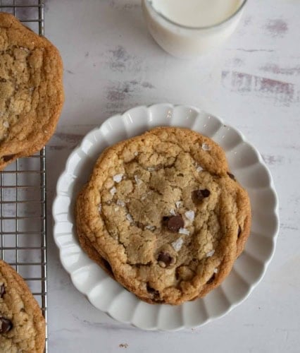 Salty Chocolate Chip Cookie Recipe — Bless this Mess