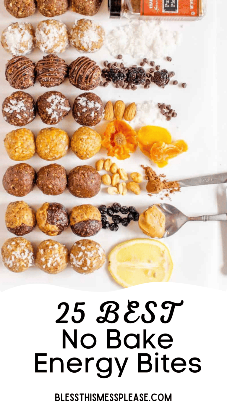 No Bake Energy Bites: 25 Easy Snack Recipes — Bless this Mess
