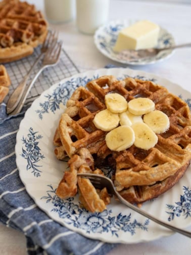 Homemade Cinnamon Waffles Recipe — Bless this Mess