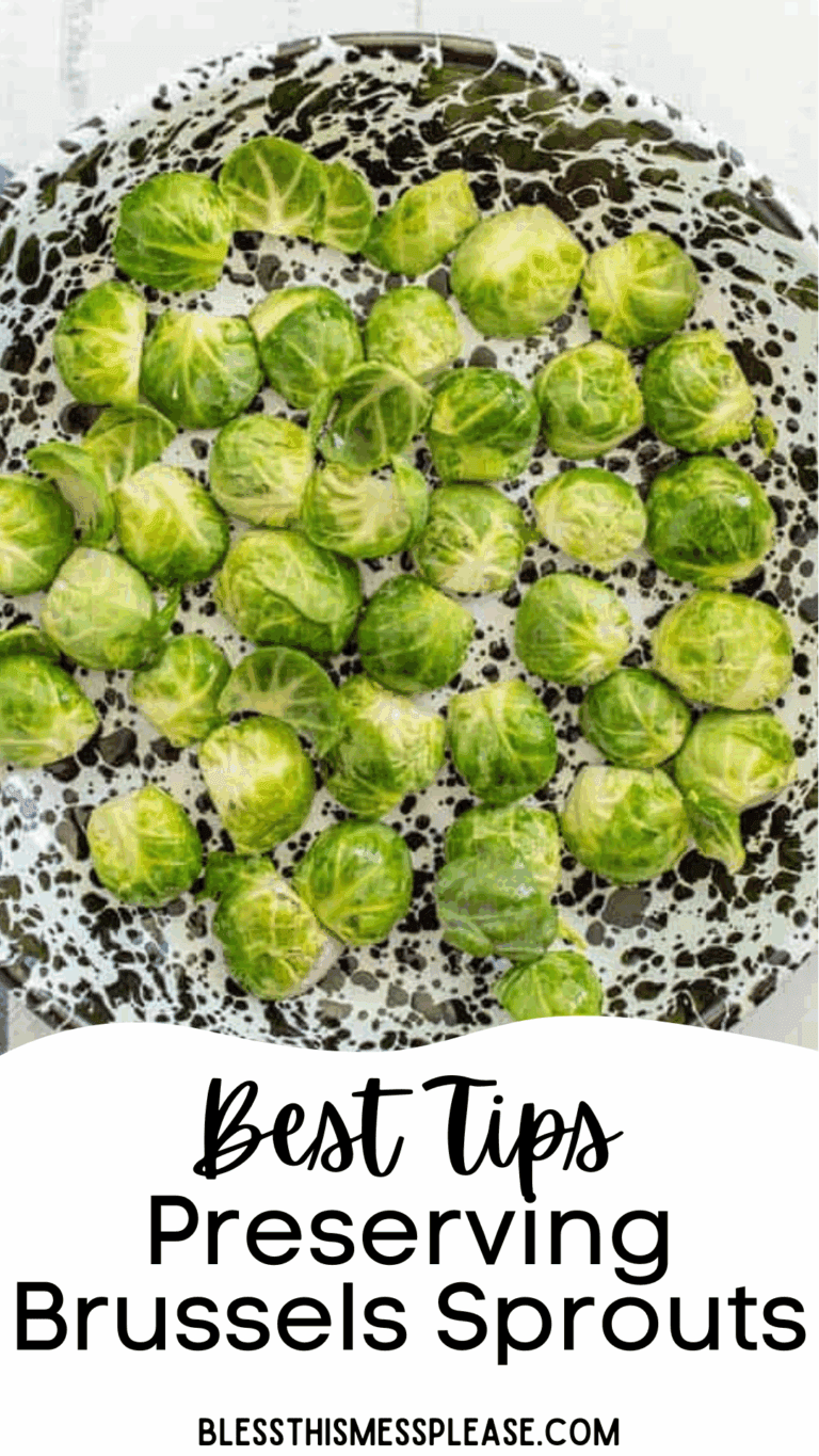 How To Preserve Brussels Sprouts — Bless this Mess