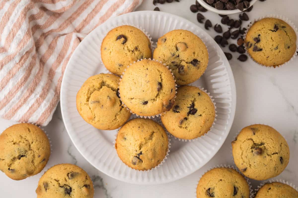Easy Chocolate Chip Muffin Recipe — Perfectly Fluffy Every Time — Bless ...