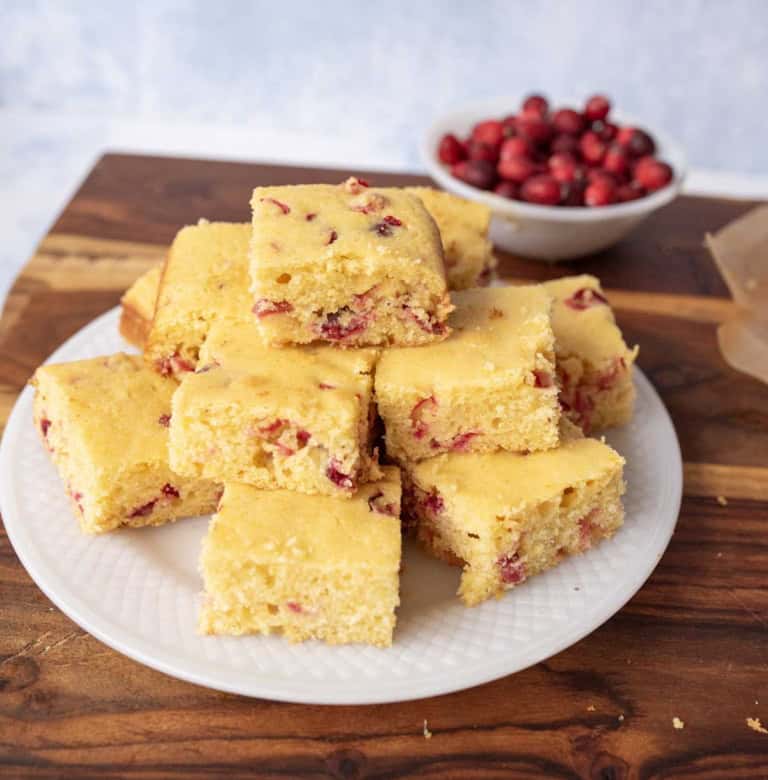 Sweet & Tangy Cranberry Cornbread (Perfect Holiday Side) — Bless this Mess