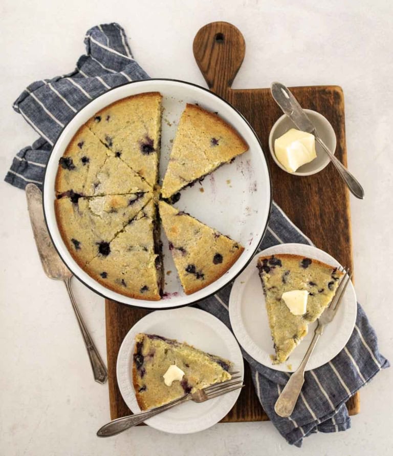 Blueberry Cornbread Recipe {Sweet & Savory} — Bless this Mess